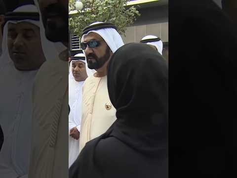 Sheikh Mohammed Bin Rashid Al Maktoum Along With Officials At Dubai Canvas Throwback #shorts #dubai