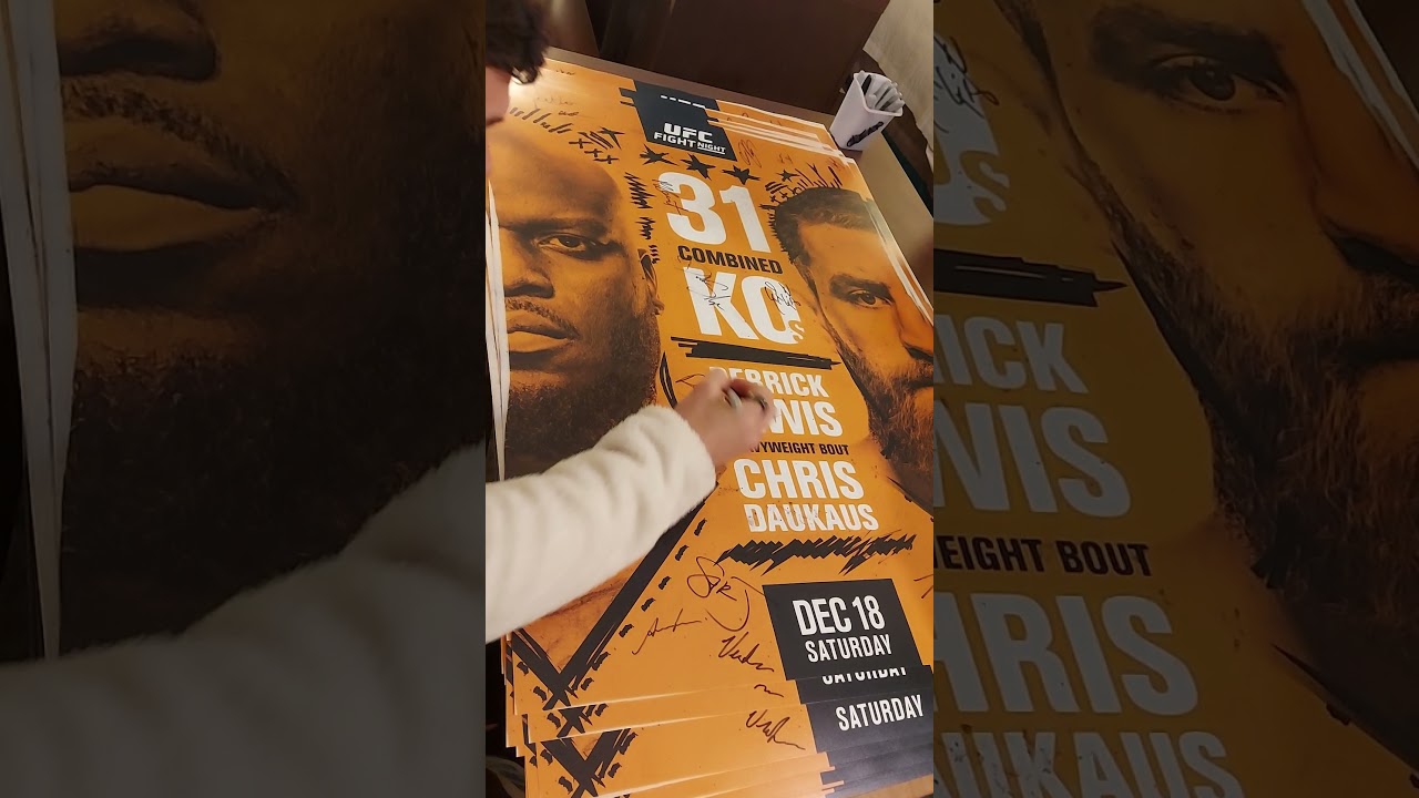 UFC Fight Night posters signed!!