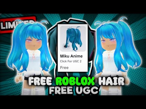 Free Roblox Hair! How to get the Miku Anime Hair for 0 ROBUX!