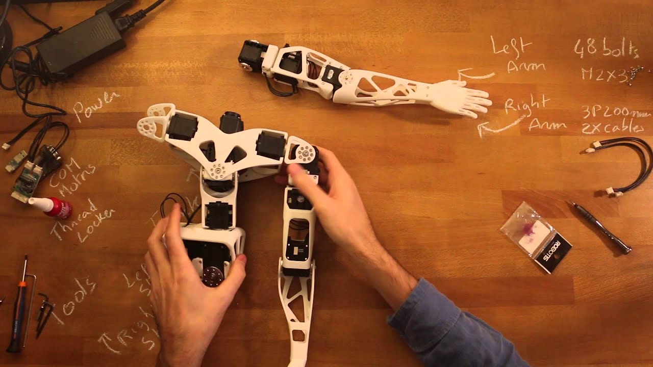 Poppy Humanoid torso assembly