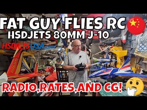 ALL NEW HSDJETS J-10 80MM RADIO,RATES AND CG by FGFRC #aviation #rc