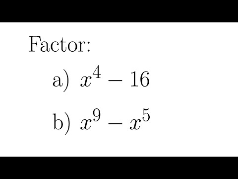 Factor x^4-16 using the Difference of Two Squares