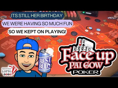 10 HIGH FOR THE DEALER! 🎉FACE UP #PAIGOW #POKER AT SAHARA LAS VEGAS!