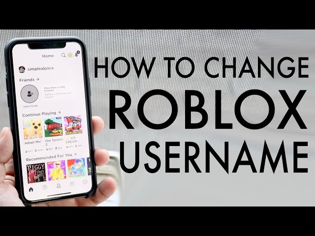How to change your display name and username on Roblox