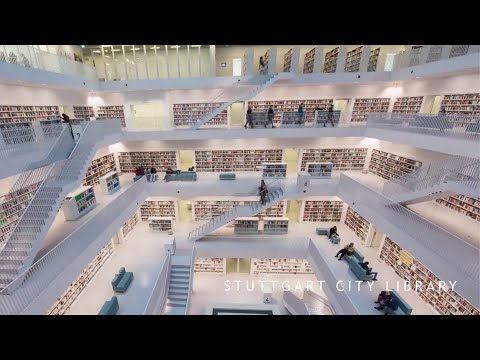 Stuttgart City Library. One of the Most Beautiful Libraries in the World.