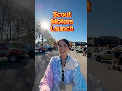 We’re here in Nashville to see the Scout Motors EV truck and SUV reveal! #Scout #scoutmotors