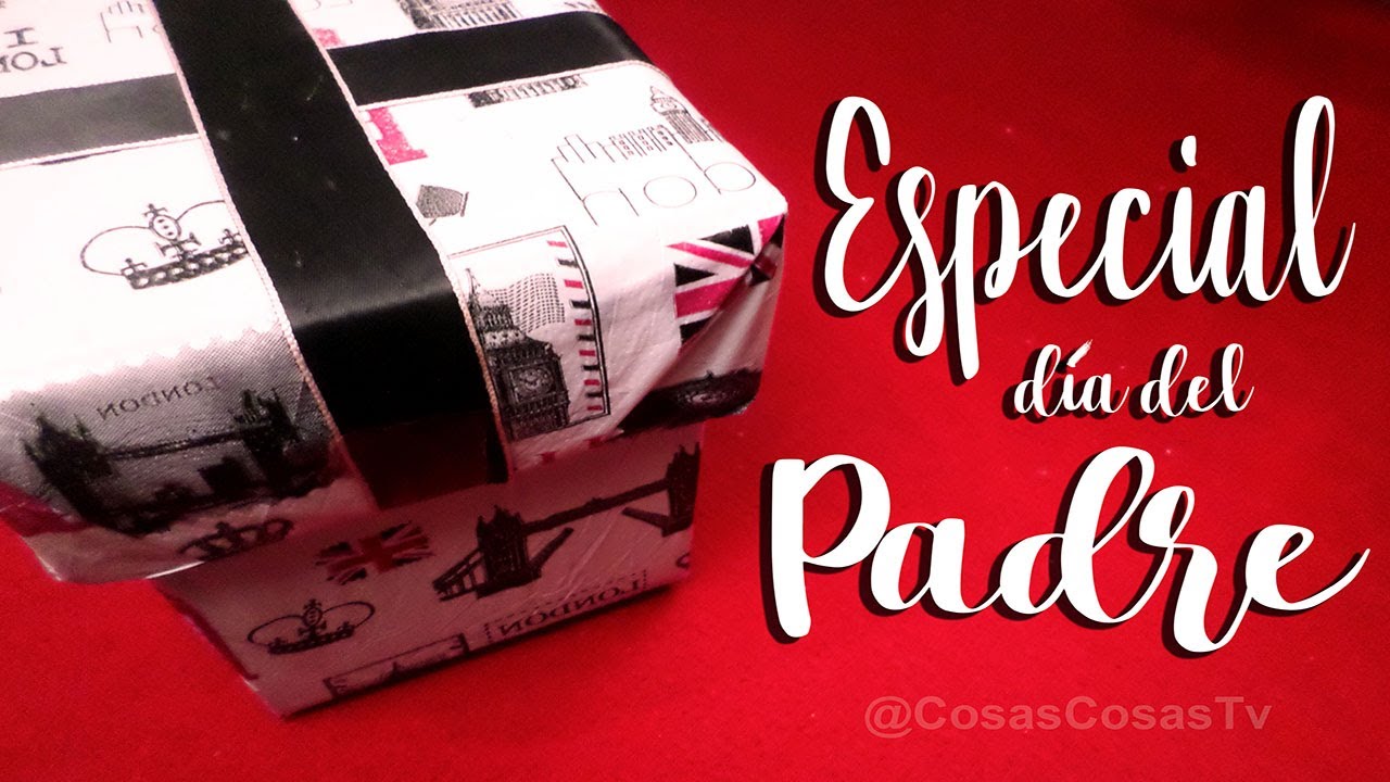 Cómo hacer una caja de regalo en 3D para el día del padre
