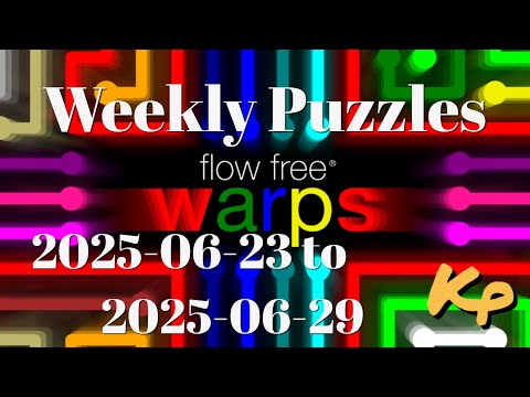Flow Free Warps - Weekly Puzzles - Extreme Cornerless - 2025-06-23 to 29 - June 23rd to 29th 2025