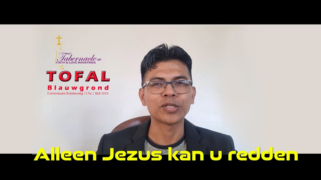 Alleen Jezus kan u redden | Sursb
