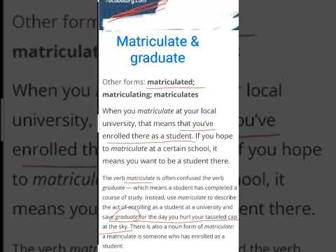Words to learn- matriculate#vocabulary #grevocab #grevocabulary #scrabble