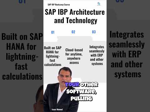 SAP IBP Architecture and Technology #SAPIBP #SAPHANA #CloudPlanning