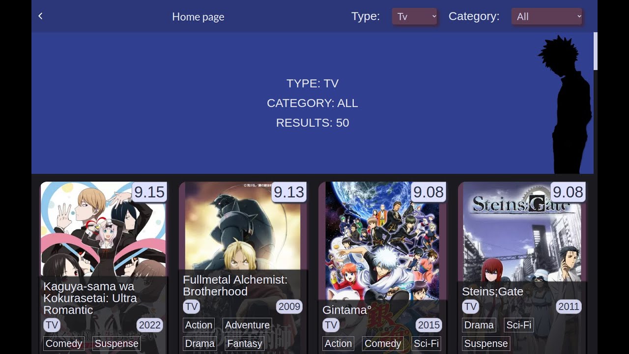 Anime List Project