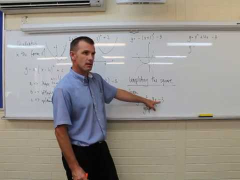 Year 11 Methods: Quadratic 1 - Turning Point Form