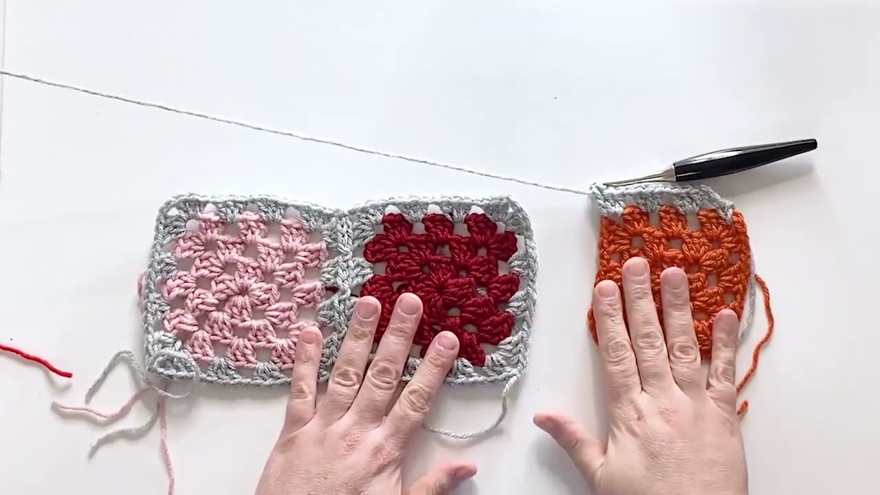 Join-As-You-Go Granny Squares