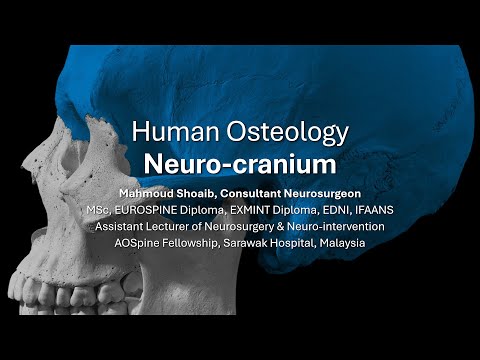 Human Osteology, Neurocranium, Dr. Mahmoud Shoaib {Arabic}