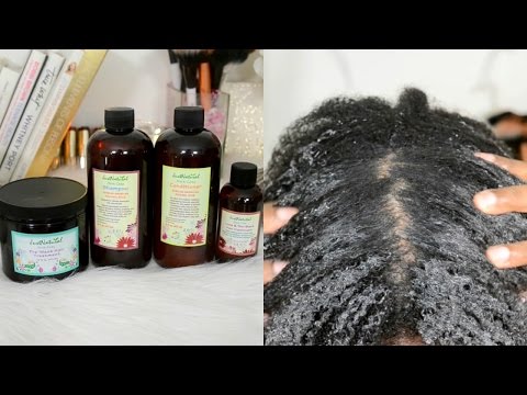 Just Natural African American Hair Kit | Product Demo & Review | Prepoo & Wash Natural Hair