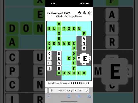 Un-Crossword Daily #627 #wordpuzzle #wordgames #uncrossword #crossword #jinglebellrock #giddyup