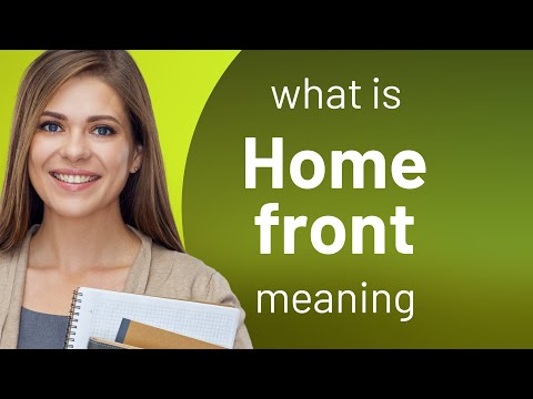 Home front | definition of HOME FRONT