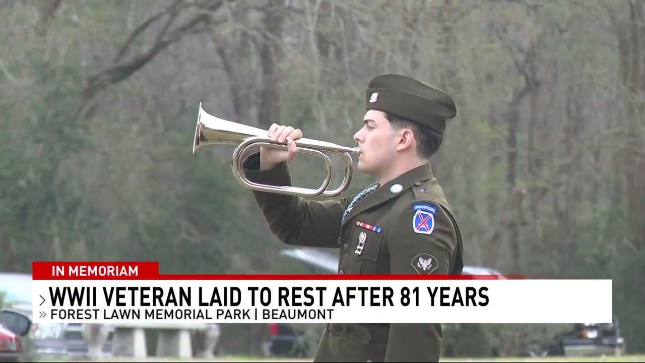 Saying goodbye to a fallen hero: WWII veteran laid to rest after remains identified
