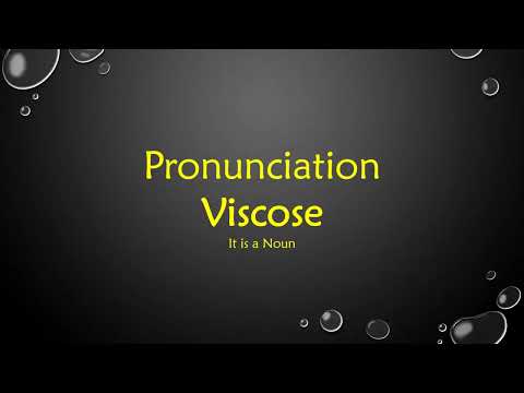 Viscose Pronunciation