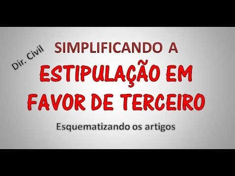 Estipulação em favor de terceiro - 436 - 438, CC