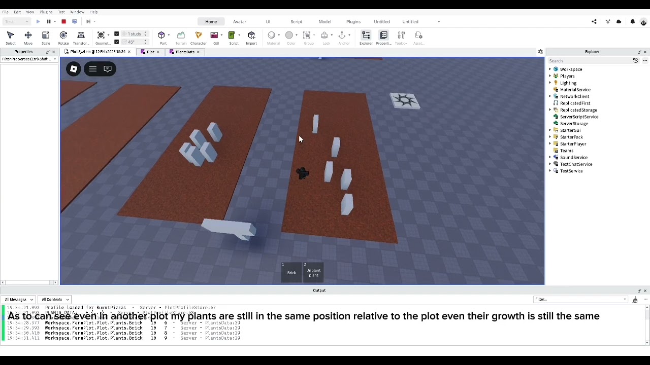 Farming plot system (RoDevs application)