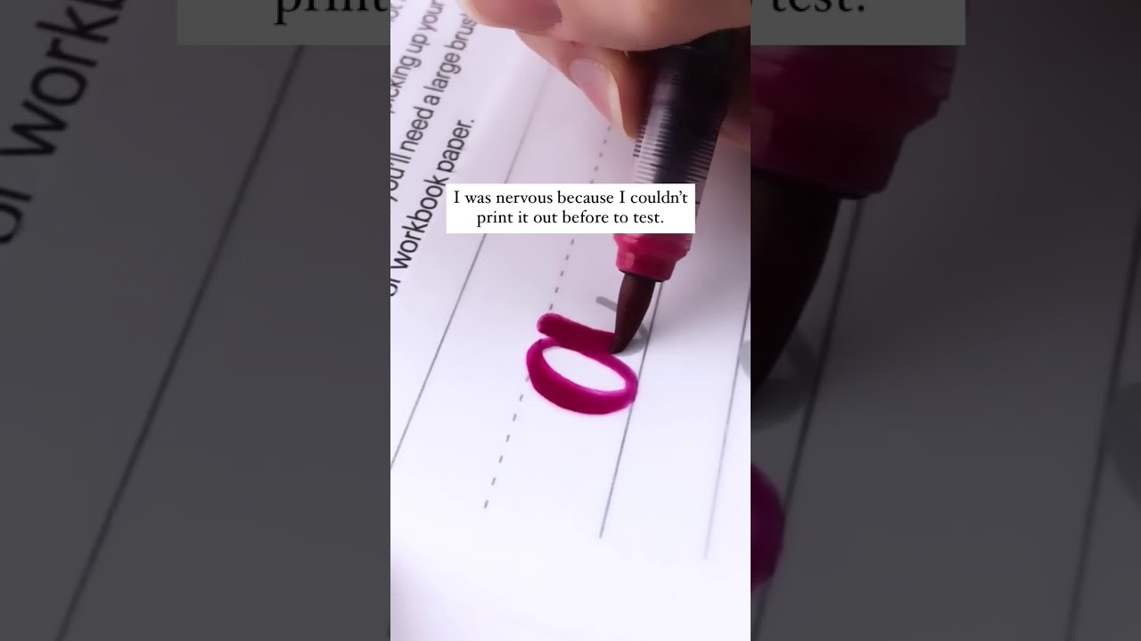 First lettering practice of my book: Hand Lettering for Beginners!