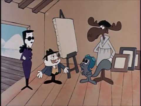 Rocky and Bullwinkle in Painting Theft