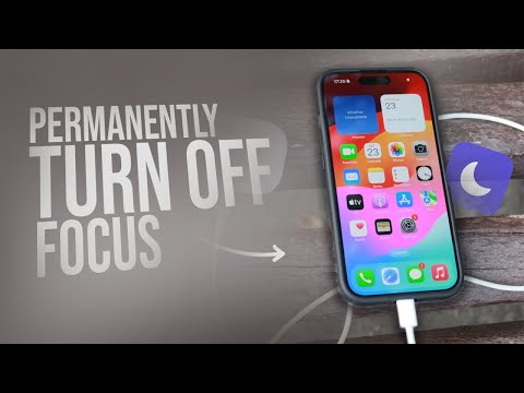 How to Turn Off Focus on iPhone Permanently (tutorial)