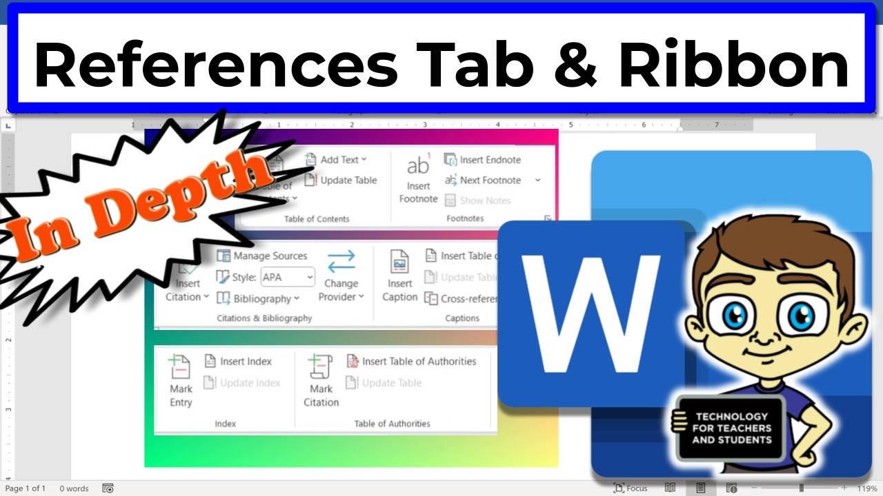 The Microsoft Word References Tab and Ribbon in Depth