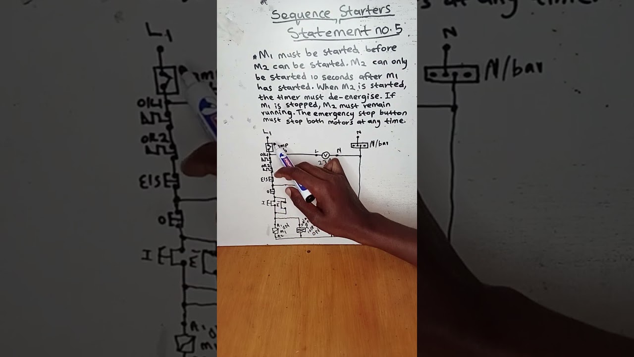 Sequence starters. Control circuit. Statement no.5. Lesson 0019