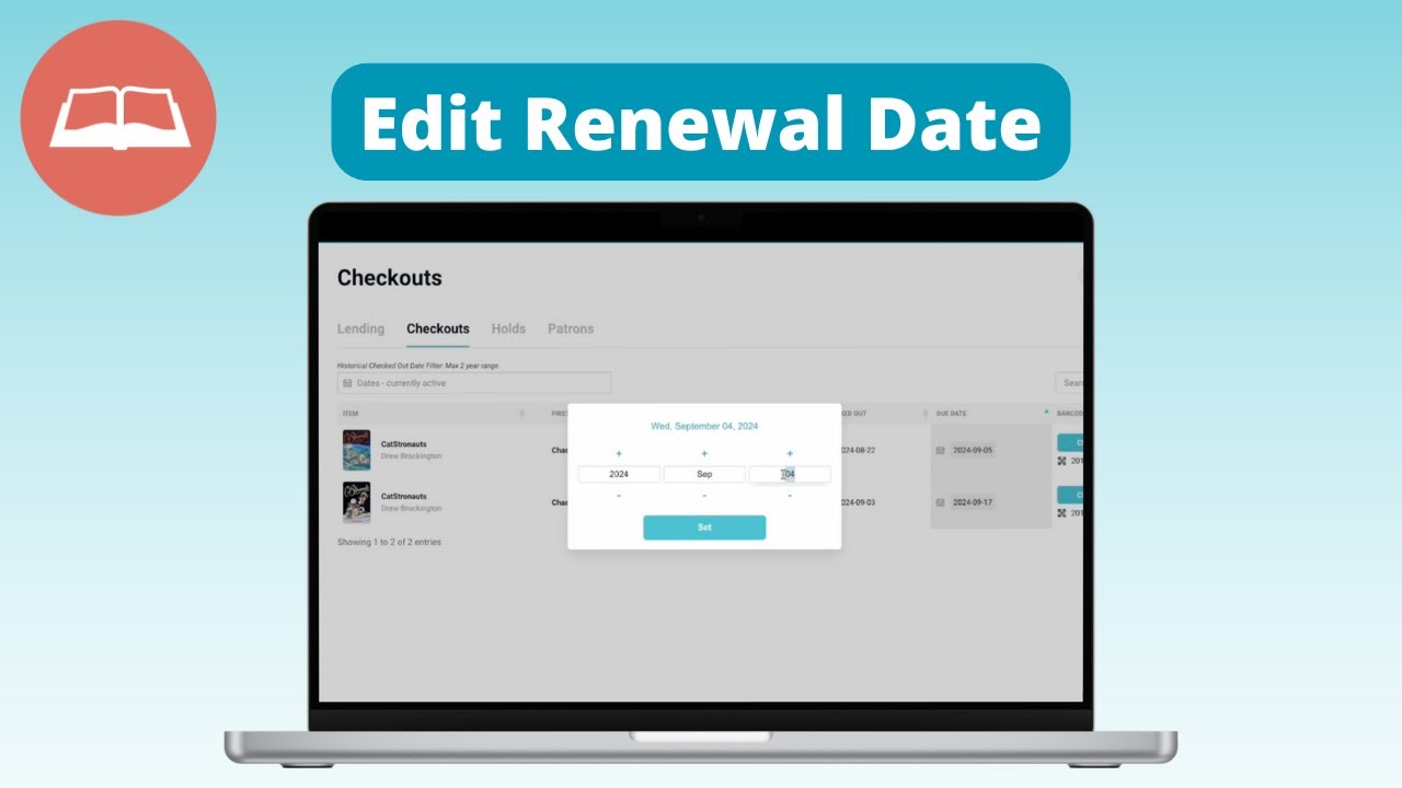 Libib Pro Edit Renewal Date Tutorial