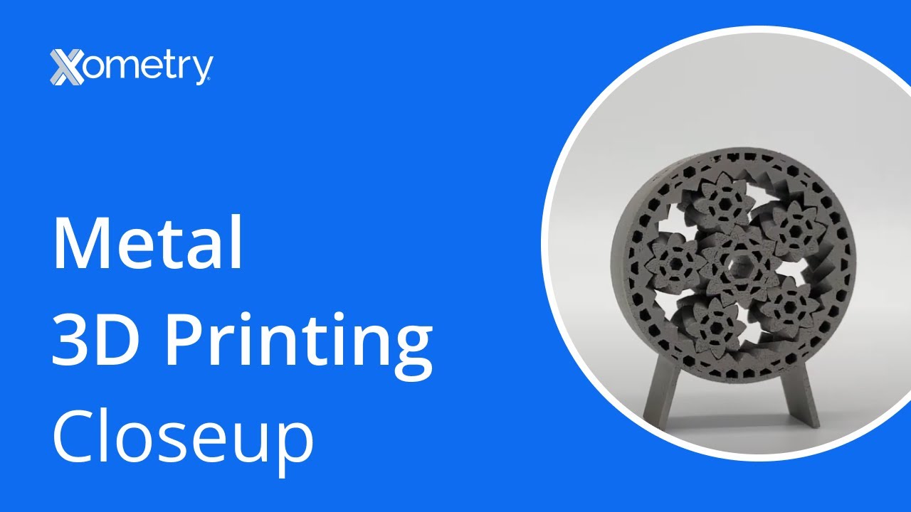Metal 3D Printed Part Closeup