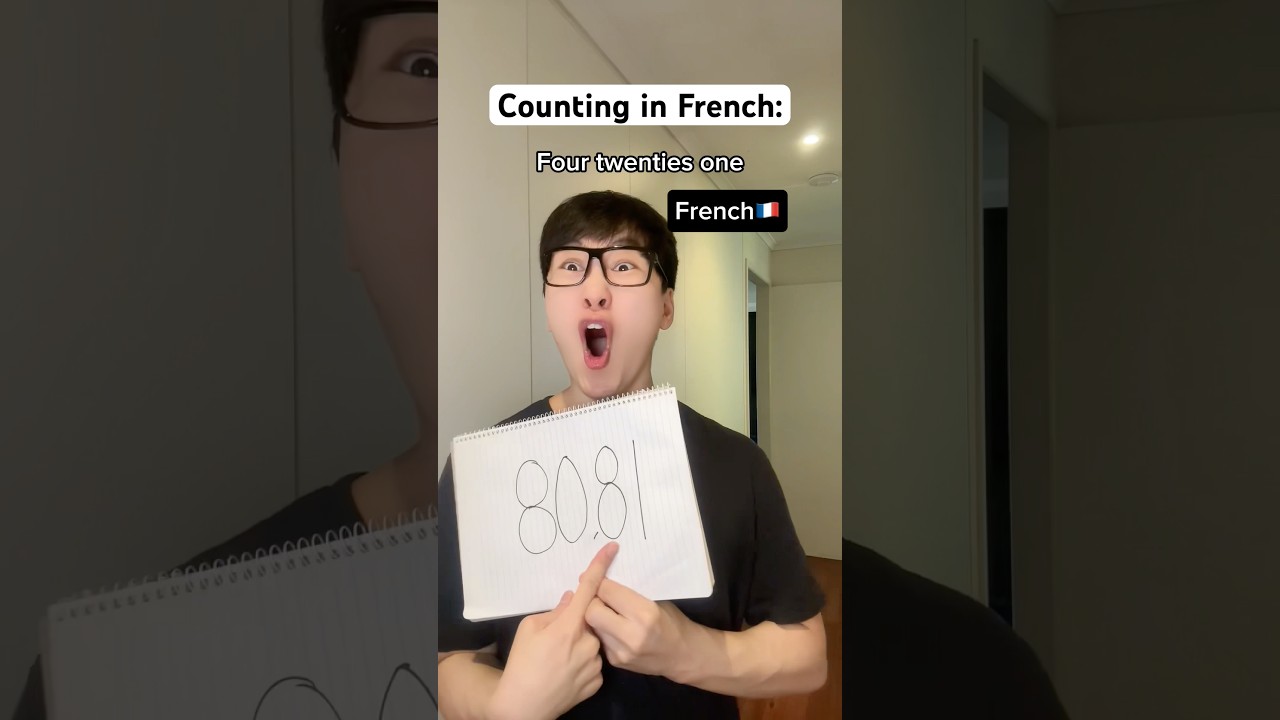 Learning French Numbers😂 #funny #shorts