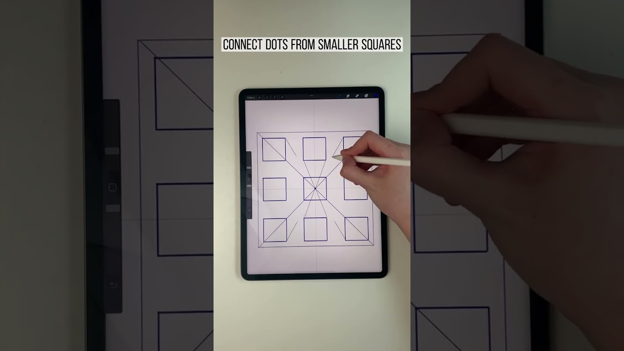 How to draw one point perspective?