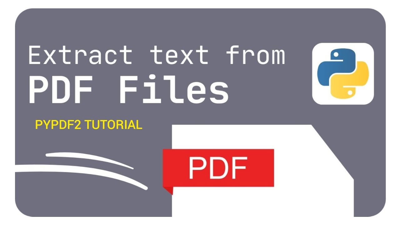 Extract Text From PDF Files Using Python | in One Minute