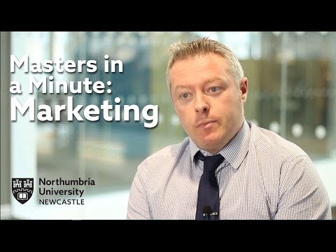 Marketing MSc at Northumbria University | Masters in a Minute