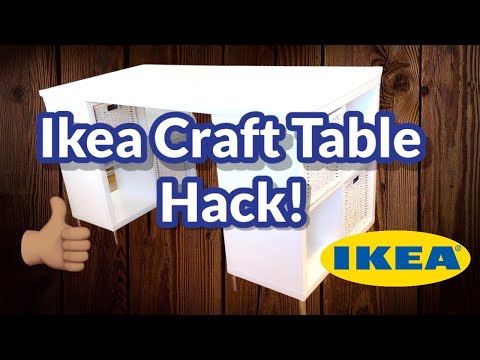 DIY Craft Table Hack! Budget friendly, sewing table #shorts #ikea #craftroomideas