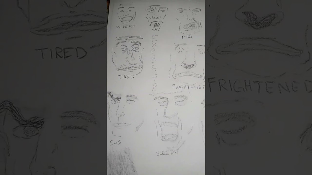 Using Jim Varney reference for facial expressions #shorts#drawing#expressions#pencilsketch