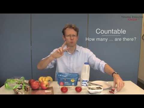 Free TEFL English Lesson : Food - Countable or Uncountable?