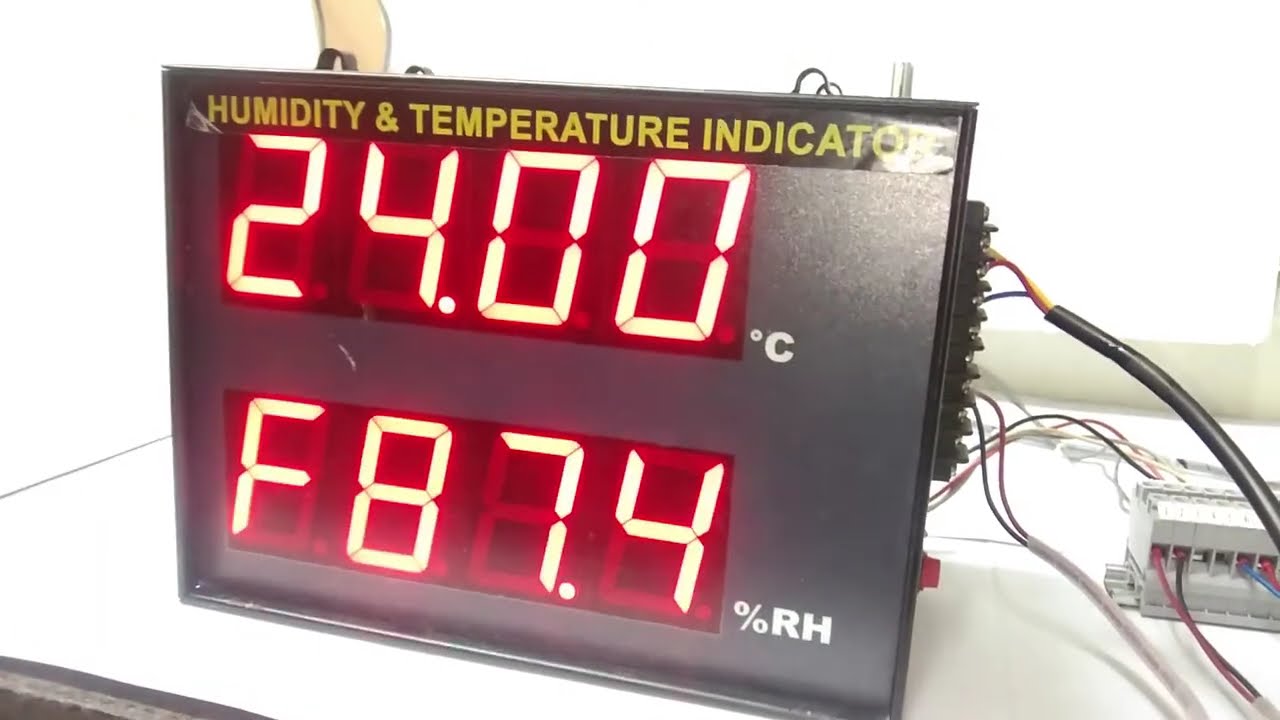 Humidity & Temperature Indicator | Wiring Connection & Full Operation Guide