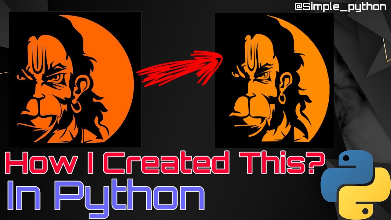 Drawing Hanuman Ji In Python Using Pydroid  Python Turtle #python #programming #hanuman #graphics