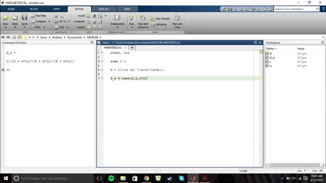 Systems Analysis/Matlab - Nyquist Plots