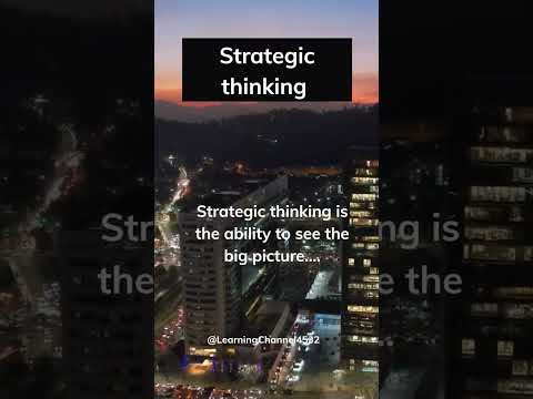The art of strategic thinking #strategicthinking #shorts