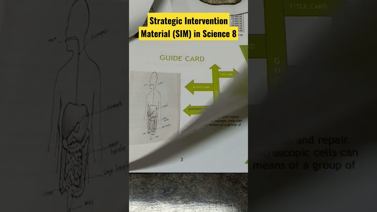 Strategic Intervention Material (SIM) in Science 8 Life's Enrichment: Structures and functions of