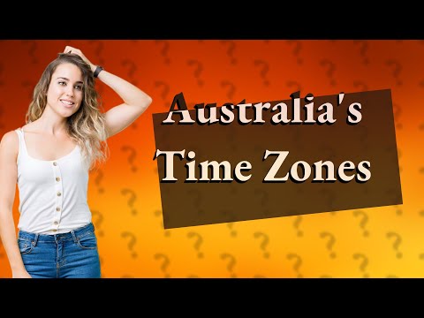 What are the 2 time zones in Australia?