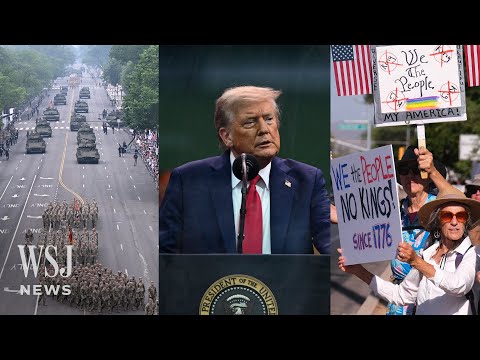 Highlights of Trump’s Military Parade Which Sparked Nationwide Protests | WSJ News