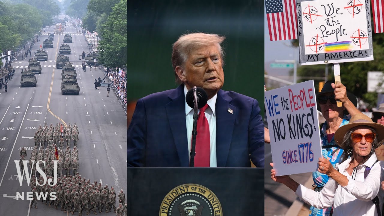 Highlights of Trump’s Military Parade Which Sparked Nationwide Protests | WSJ News