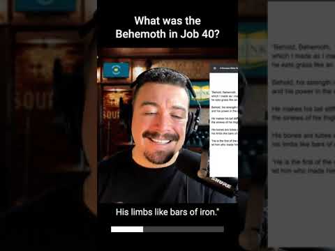 Why Behemoth IS A Sauropod (Job 40)