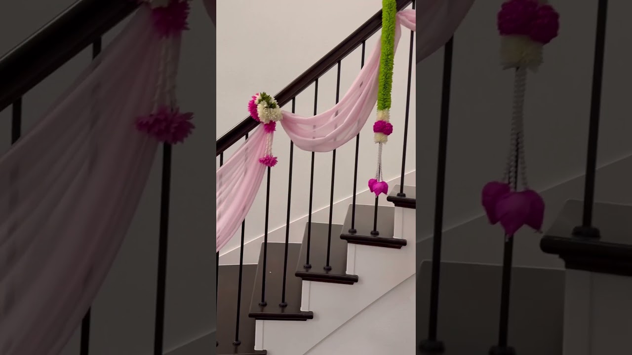 Staircase decoration for housewarming